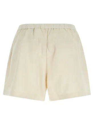 Moncler Boucl&eacute; Bermuda - Cream