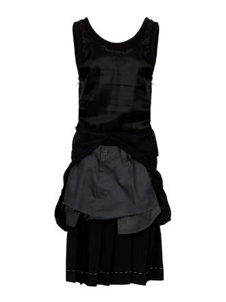 Maison Margiela Robe Au Genou - Gris Foncé