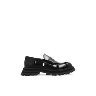 Alexander McQueen Lederloafers - - Shoes - Damen - Schwarzk - 36 EU