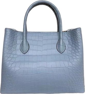 Generic Sac cabas pour femme en cuir de crocodile v&eacute;ritable exotique et authentique, grand sac bandouli&egrave;re pour femme, id&eacute;al pour le travail
