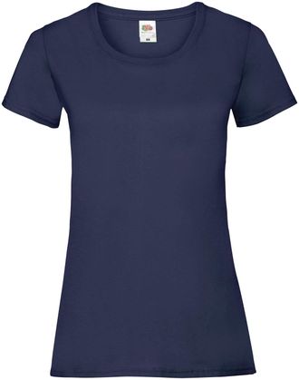 Fruit Of The Loom Fruit Of The Loom Damen SS079M T-Shirt, Blau (Navy), 46 (Herstellergröße: XX-Large)
