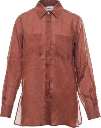 Marella Femme, Blouses et Chemises, Brun, Taille: 38 FR Chemise Agamia