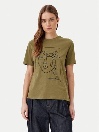 Vila T-Shirt Sybilla 14103247 Gr&uuml;n Regular Fit