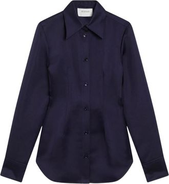 Sportmax Femme, Blouses et Chemises, Violet, Taille: 38 FR Bacino1234 Fitted Shirt