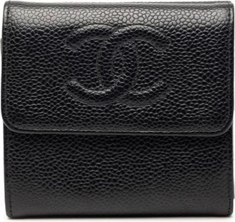 Chanel Portefeuille Vintage Pre-owned - Femme - Pre-owned - Noir - Taille: ONE Size