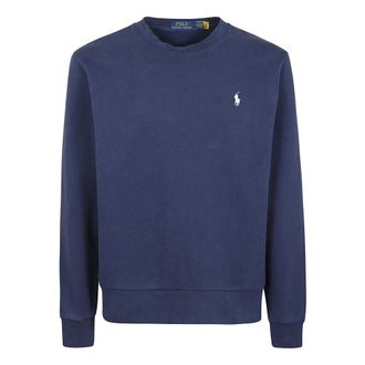 Ralph Lauren Washed Cotton Sweatshirt - - Sweatshirts & Hoodies - Herren - Blau - XL