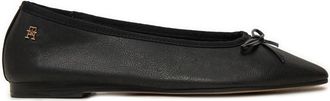 Tommy Hilfiger Ballerinas Tommy Hilfiger Soft Leather FW0FW08355 Schwarz
