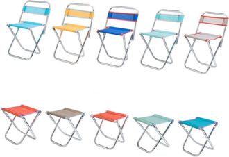 Soimiss Klapphocker Campingstuhl Aus Edelstahl Faltbar Leicht Mit Rückenlehne Tragbarer Anglerstuhl Für Outdoor Reisen Und Angeln