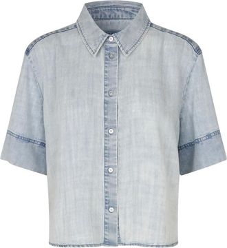 Masai Femme, Blouses et Chemises, Bleu, Taille: 40 FR Denim Chemises
