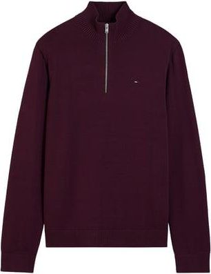Tommy Hilfiger Pull slim zipp&eacute; l&eacute;ger en coton