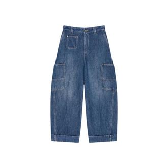 Givenchy Cropped Cocoon Cargo Jeans - - Jeans - Damen - Blau - W27