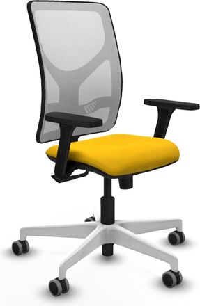Piqueras y Crespo Computerstuhl mit 3D-Armen, h&ouml;henverstellbare Lendenwirbelst&uuml;tze, mit 3-fach verstellbarer Lendenwirbelst&uuml;tze, mit 3 Positionen und Schneideschaum, We