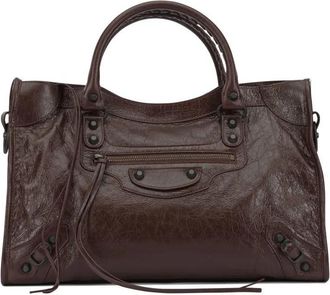 Balenciaga Hobo Bags - Bordeaux Textured Leather Shoulder Bag With Hand-W - Gr. unisize - in Schwarz - f&uuml;r Damen
