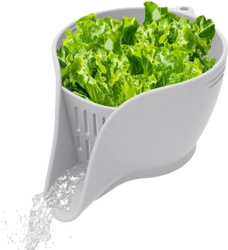 Generic Küchen-Abflusskorb mit Ausguss,Abflusskorb | Abtropfkorb Hochtemperaturbeständiges Silikon-Fruchtsieb mit Ausguss,Kleine Siebschüssel, Küchenzubehör-G