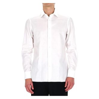 Ermenegildo Zegna Oxford Cotton Shirt - - Shirts - Herren - Wei&szlig; - 3XL