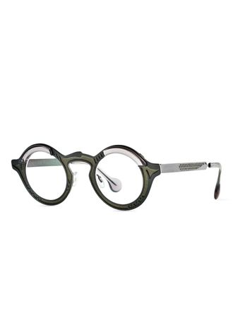 Theo Eyewear Brille mit rundem Gestell - Schwarz
