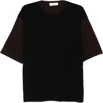 Lanvin T-Shirt in Colour-Block-Optik - Schwarz