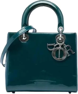 Dior Sac &agrave; main Lady Dior doccasion - Femme - Pre-owned - Bleu - Taille: ONE Size