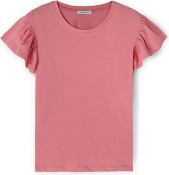 Motivi T-Shirt mit R&uuml;schen&auml;rmeln - - Tops - Damen - Rosa - XS