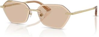 Jimmy Choo London Femme, Accessoires, Jaune, Taille: 58 MM Lunettes de soleil irr&eacute;guli&egrave;res