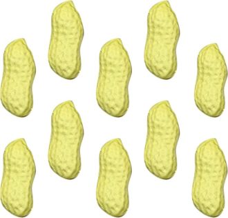 Amosfun 10st&uuml;cke K&uuml;nstliche Trockenfr&uuml;chte Erdnuss-Modelle Aus Kunststoff Lebensechte Erdnuss-Requisiten F&uuml;r Spielb&uuml;hne Und Hausbausatz Dekoration