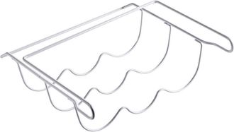 BESPORTBLE NUOBESTY Eisen H&auml;ngeregal f&uuml;r K&uuml;hlschrank Getr&auml;nkeflaschenhalter mit Wei&szlig;er Lackierung Platzsparendes Lagerregal f&uuml;r Bier und Weinflaschen unter Regal