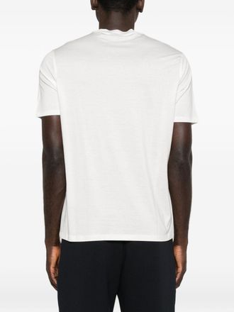 Emporio Armani Logo-Embroidered T-Shirt - White