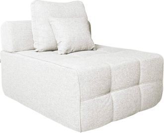 Oviala Sessel, für modulares Sofa, 1-Sitzer, Stoff, mit Kissen, naturfarben