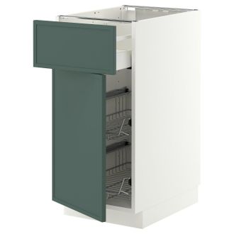 IKEA METOD / MAXIMERA Unterschrank mit Drahtkorb/T&uuml;r