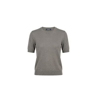 Max Mara Rundhals-Strickware - - Knitwear - Damen - Grau - L
