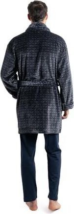 Mariner Peignoir en Micro Polaire Imprimé Marine F724 - Couleur - Marine - Taille - 5/XL