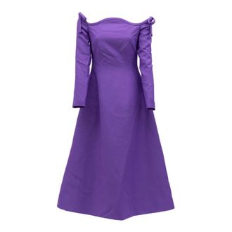 Valentino Garavani Robe Cady Couture - Femme - Robes - Violet - Taille: 36 FR