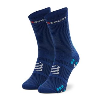 Compressport Lange Socken Compressport Pro Racing Socks V4.0 Run High XU00046B_533 Dunkelblau