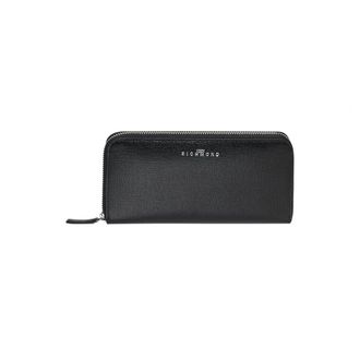 John Richmond Texturiertes Portemonnaie mit Rei&szlig;verschluss - - Accessories - Damen - Schwarzk - ONE SIZE