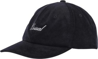 Usual Samt Curved Visor Cap - - Accessories - Herren - Schwarzk - ONE SIZE