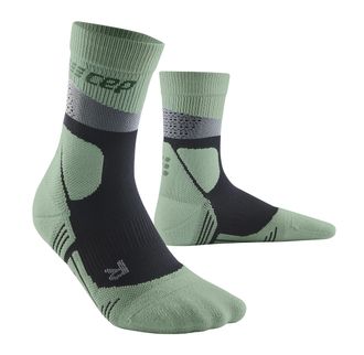 CEP HIKING MAX CUSHION MID CUT MERINO WANDERSOCKEN DAMEN - Wandersocken mit medi Kompression & Polsterung, atmungsaktiv - Merino Socken f&uuml;r Stabilit&auml;t, Ko