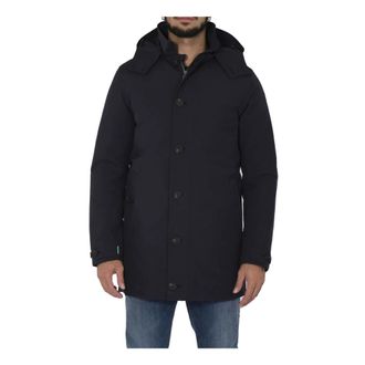 Save The Duck Herrenjacke in Blau mit abnehmbarer Kapuze - - Jackets - Herren - Blau - 2XL