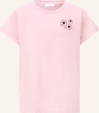 Rich & Royal T-Shirt Boyfirend Mit Schmucksteinen weiss