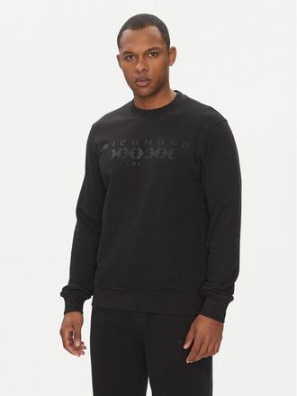 John Richmond Sweatshirt Mateus UMP25005FE Schwarz Regular Fit