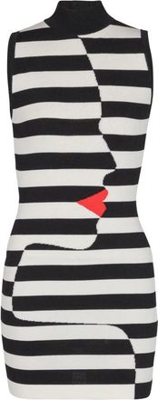 Balmain Femme, Robes, Noir, Taille: 36 FR Halterneck Face Marini&egrave;re Knit Dress