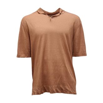 Ballantyne Leinenhemd in Blau - - Tops - Herren - Beige - XL