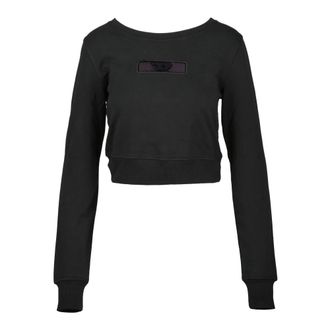 Diesel Felpa Corta - - Sweatshirts & Hoodies - Damen - Schwarzk - XL