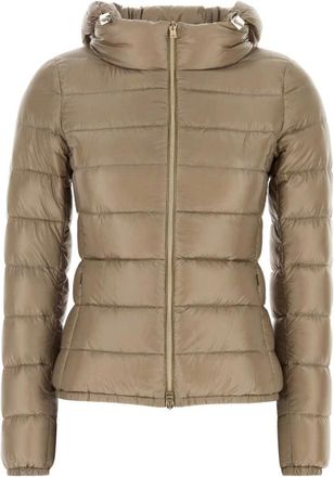 Herno Femme, Vestes, Beige, Taille: 36 FR Nylon Down Jacket