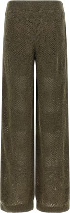 Brunello Cucinelli Lace and Sequin Trousers - Green