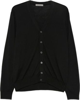 Corneliani Cardigan boutonn&eacute; - Homme - Pulls - Noir - Taille: 2XL