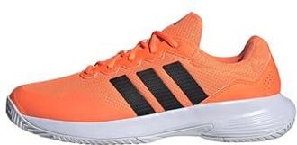 adidas Homme GAMECOURT 2 Tennis Shoes, Lucid Orange/Core Black/Silver met., 43 1/3 EU