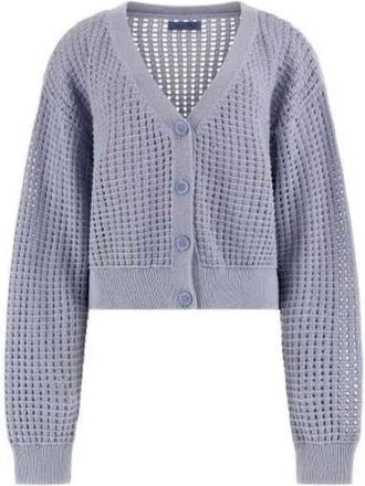 Guess Femme, Pulls, Bleu, Taille: 36 FR Sage Cardigan