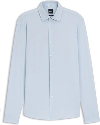 HUGO BOSS Homme, Chemises, Bleu, Taille: L Hank Shirt