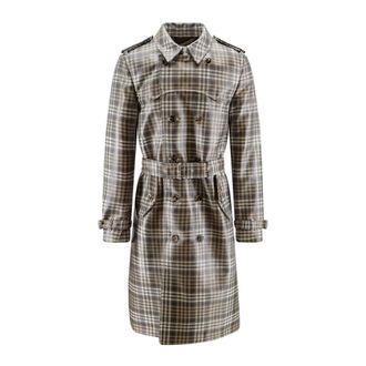 Burberry Homme, Manteaux, Multicolore, Taille: L Foxfield Madras Trench