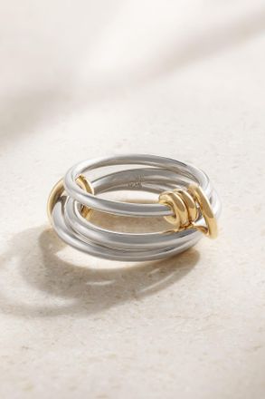 Spinelli Kilcollin Raneth Set Aus Drei Ringen Aus Sterlingsilber Und 18-karätigem Gold